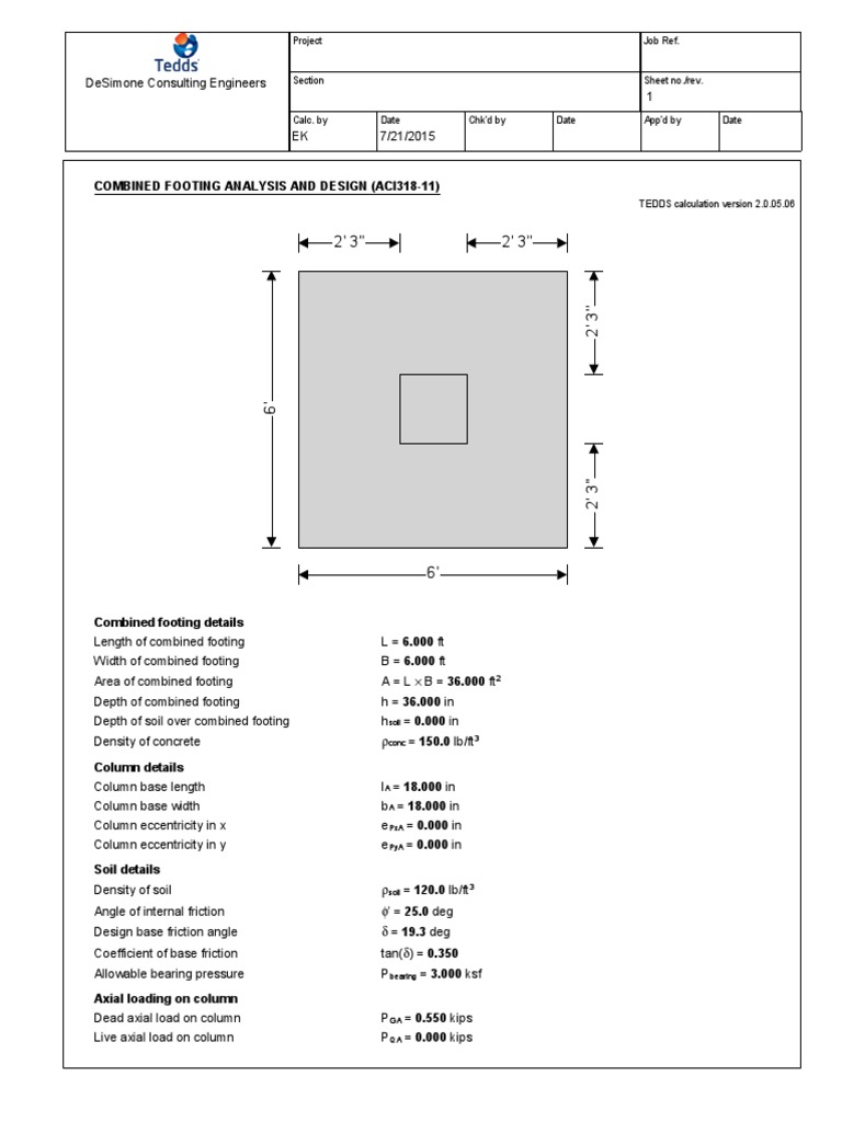 Light Pole Footing Design.pdf | Structural Load | Strength Of Materials