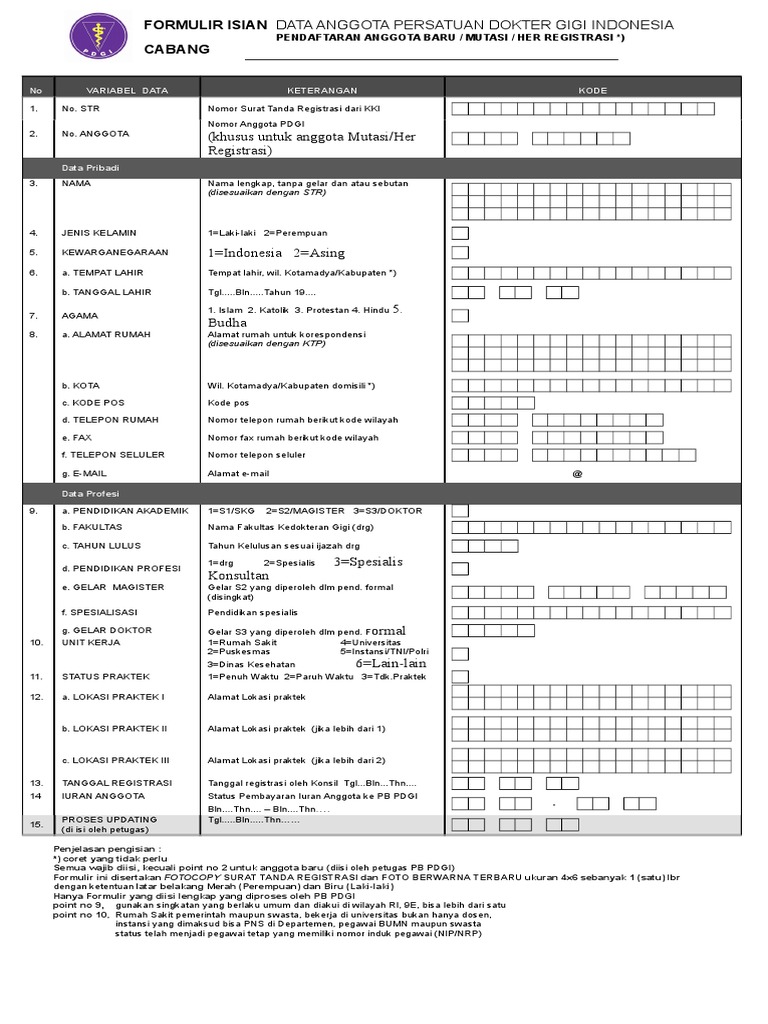 Form Pengajuan KTA | PDF