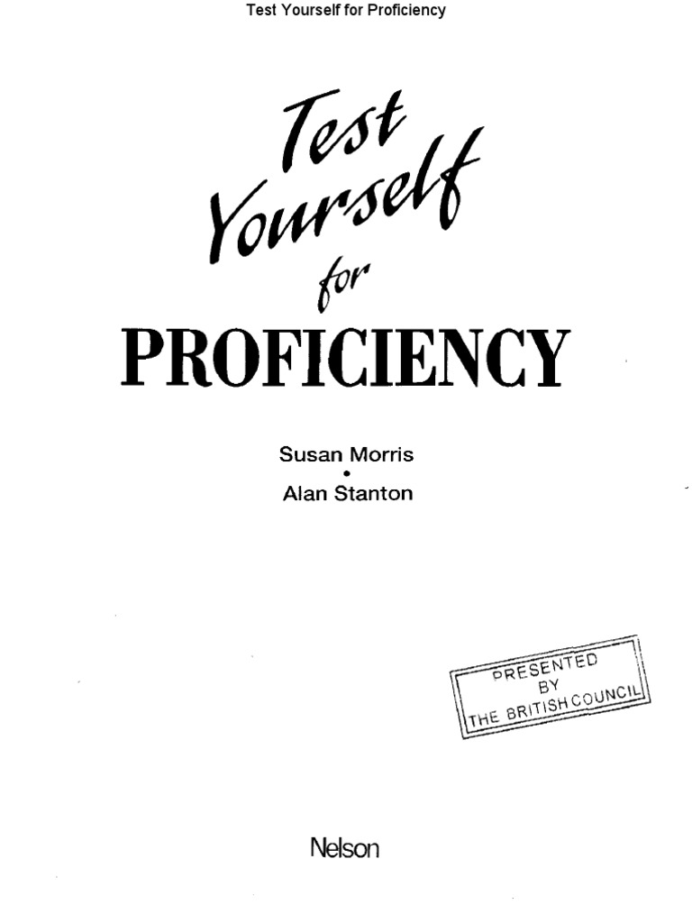 Test Yourself For Proficiency - Book | PDF