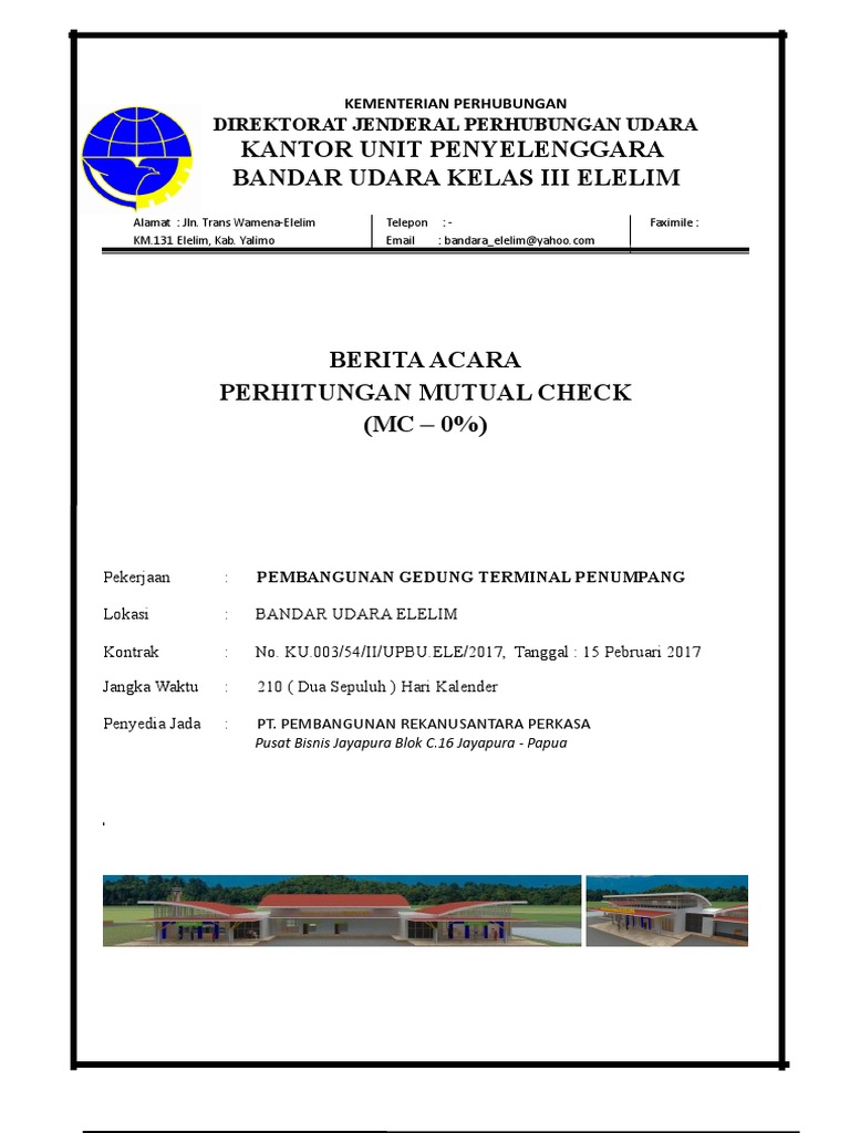 Berita Acara Mutual Check 0 | PDF