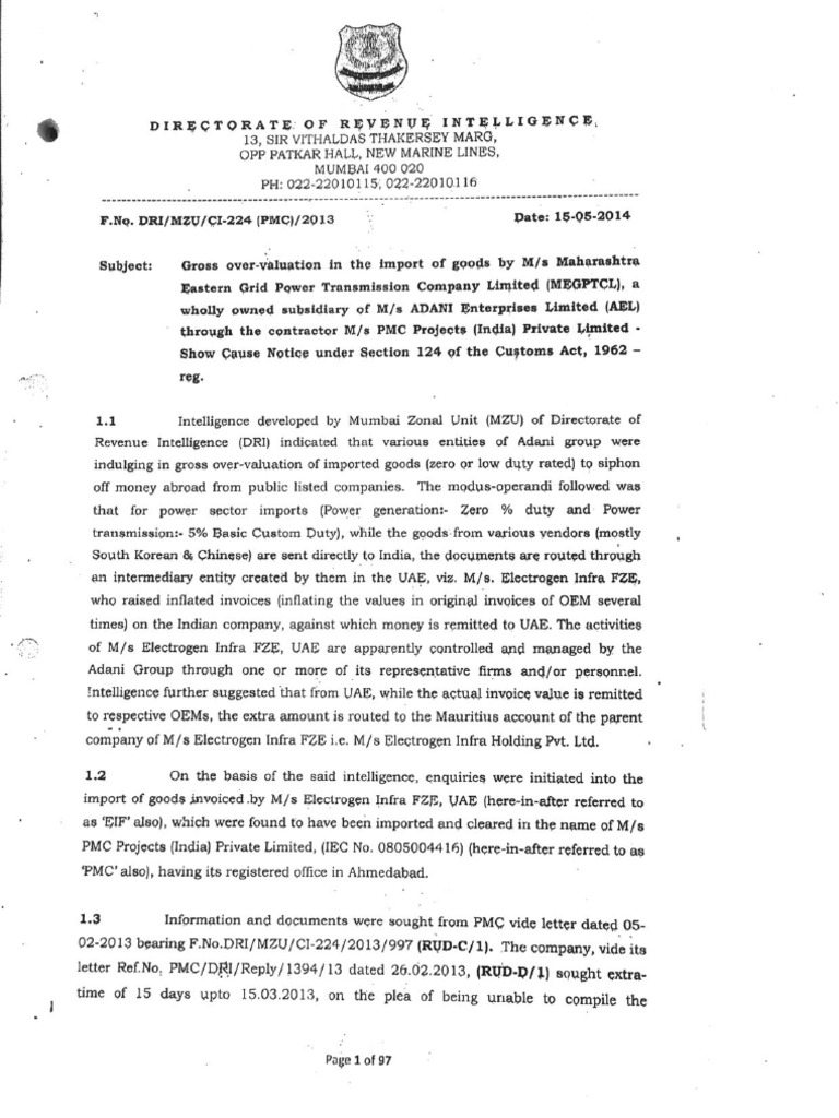 Adani document