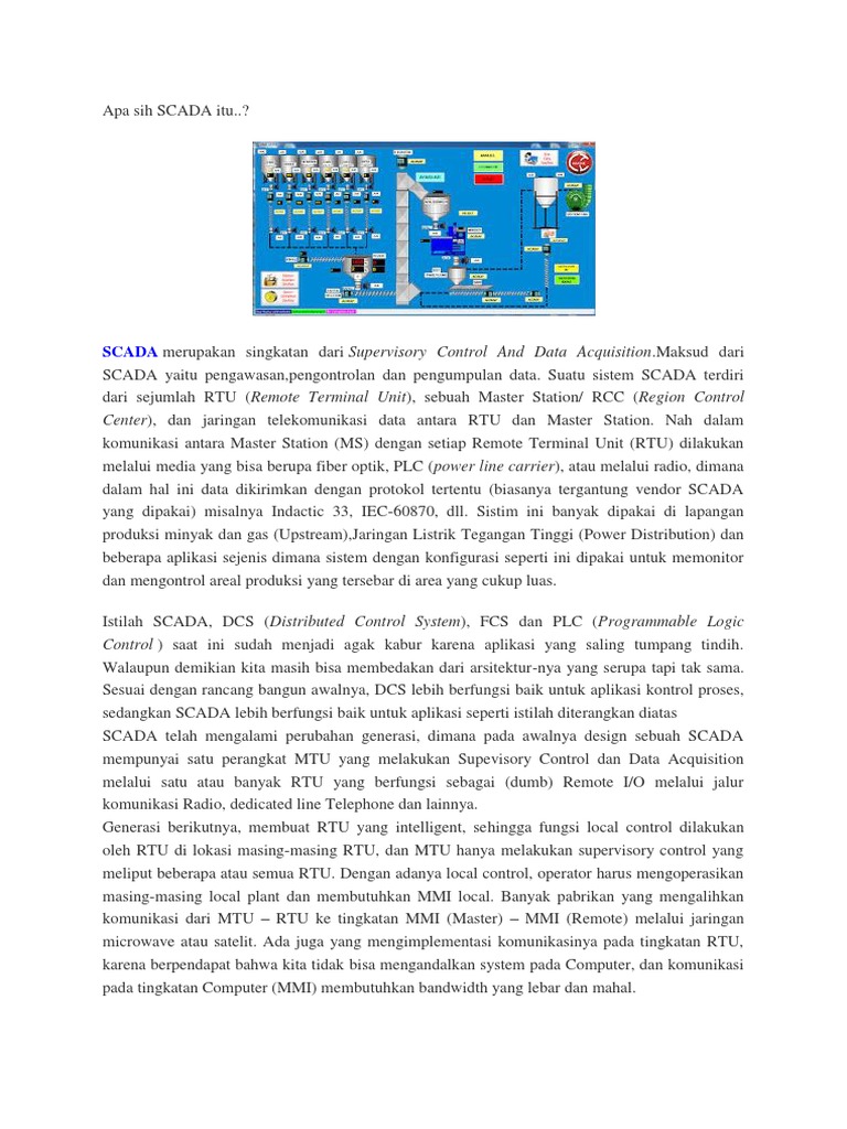 Sistem SCADA Pada Tenaga Listrik | PDF