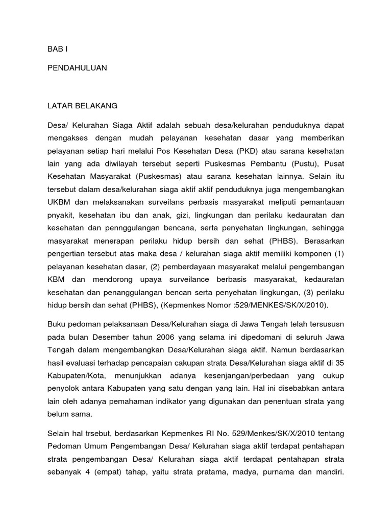 Strata Desa Siaga | PDF | Pengembangan Diri | Gaya Hidup