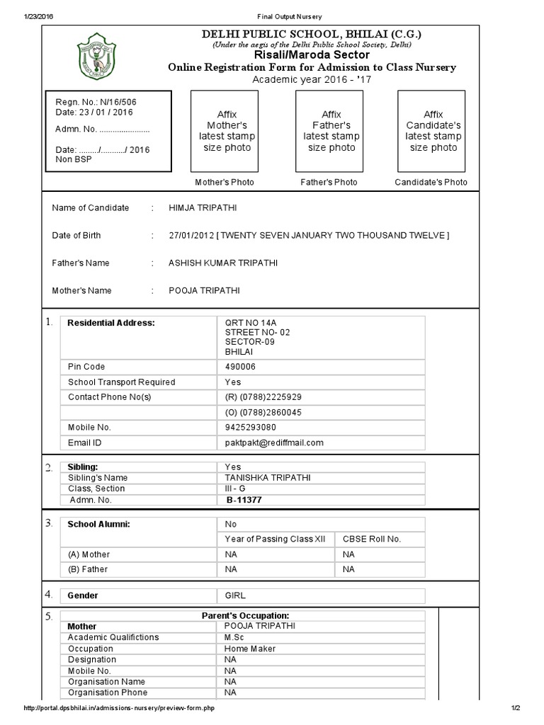 Delhi Public School, Bhilai (C.G.) Risali/Maroda Sector Online ...