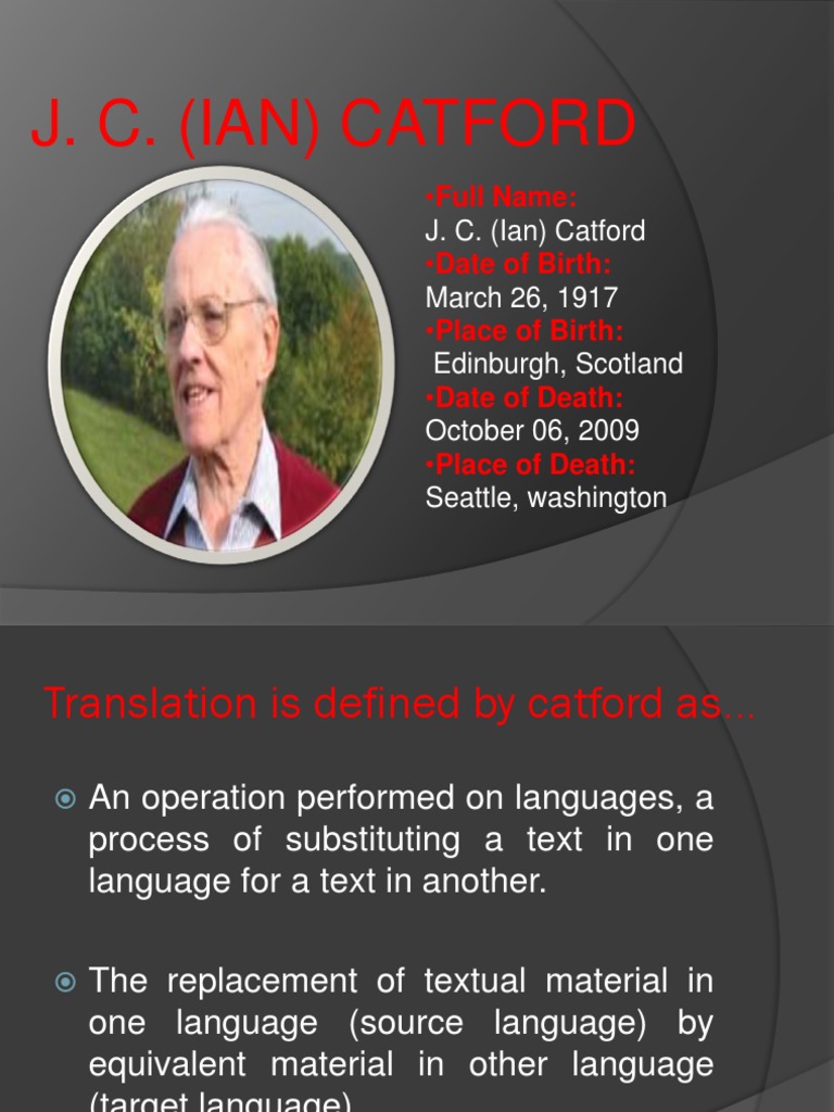 Catford Principles | PDF | Translations | Phonology