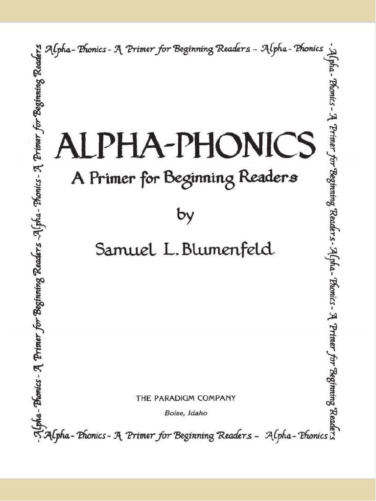 Alpha Phonics | PDF