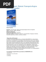 Ficha Tecnica BANFE-2 | PDF | Funciones ejecutivas | Corteza prefrontal