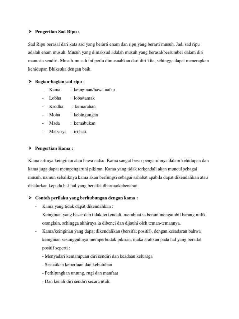 Mengatasi Enam Musuh Diri | PDF | Pengembangan Diri