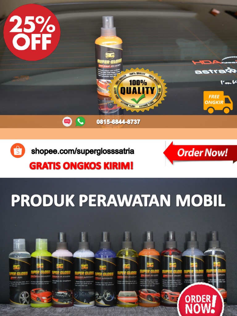 Kit Pengkilap Mobil Berkualitas Tinggi | PDF | Bisnis