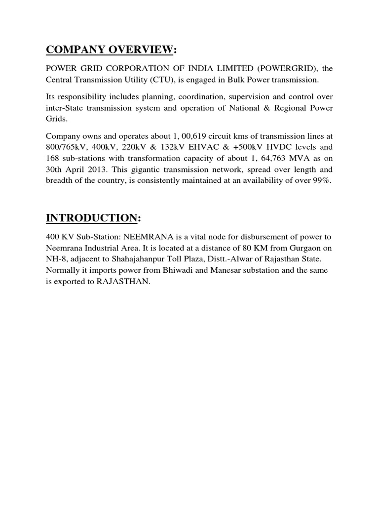 PGCIL | PDF | Transformer | Relay