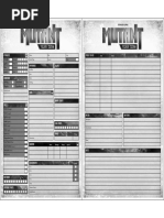 Mutant Year Zero Character Sheet | PDF | Role Playing Games | Gaming