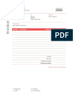 Water Bill Invoice Template | PDF