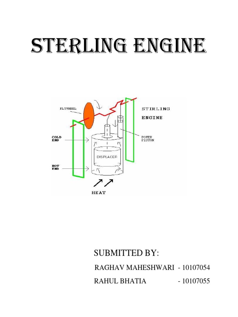 Sterling Engine: Submitted by | PDF | Engines | Cylinder (Engine)