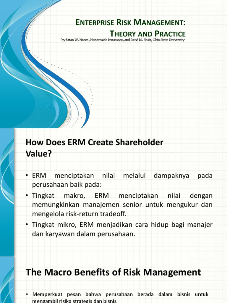 Enterprise Risk Management | PDF