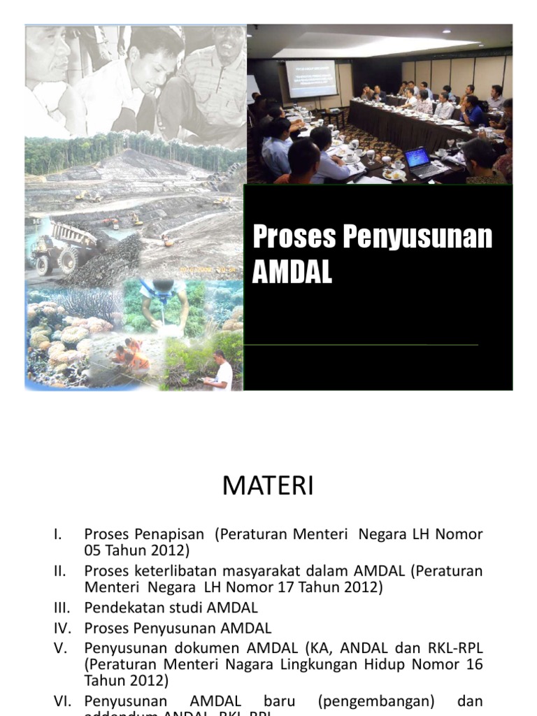 Proses Penyusunan Amdal | PDF