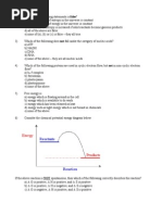 SBI4U Unit 1 Biochemistry Practice Test | PDF | Enzyme | Fat