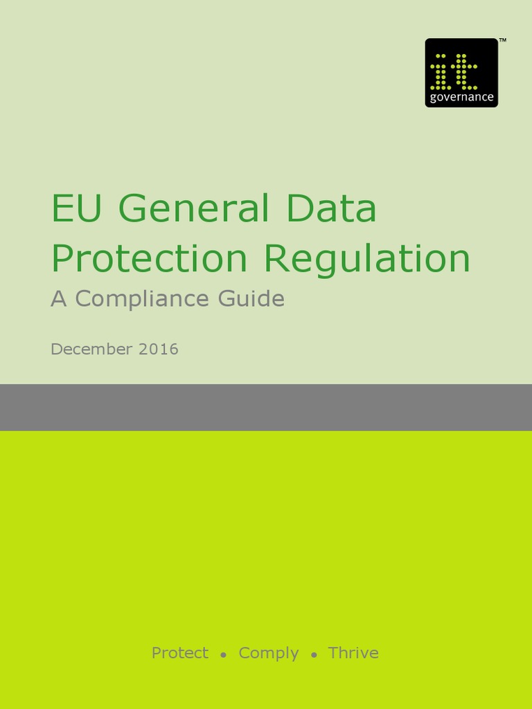 Green Paper - EU GDPR Compliance Guide | PDF | Regulatory Compliance ...