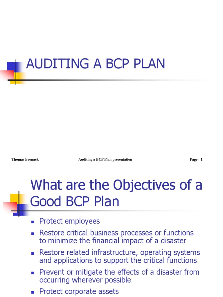 Auditing A BCP Plan | PDF | Business Continuity | Audit