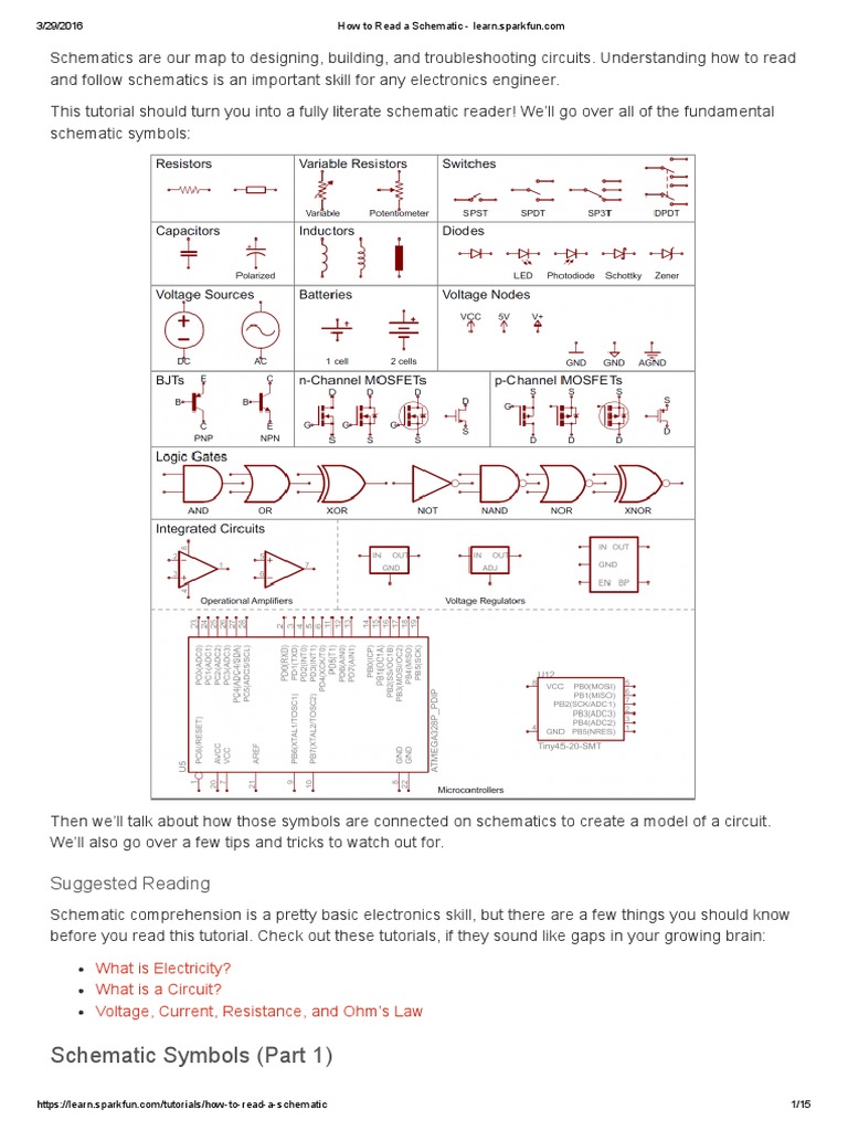 How To Read A Schematic | PDF | Bipolar Junction Transistor ...