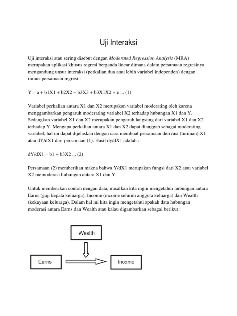 Cara Uji Interaksi (MRA) | PDF