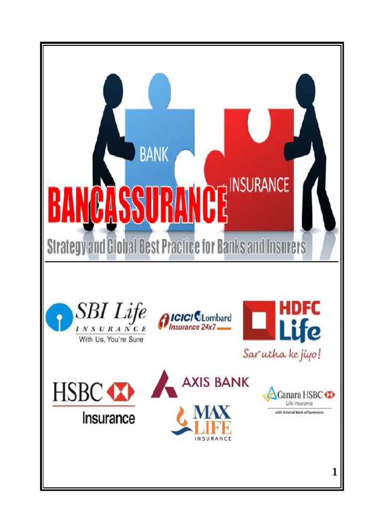BANCASSURANCE- blackbook project 2k17 | Insurance | Banks