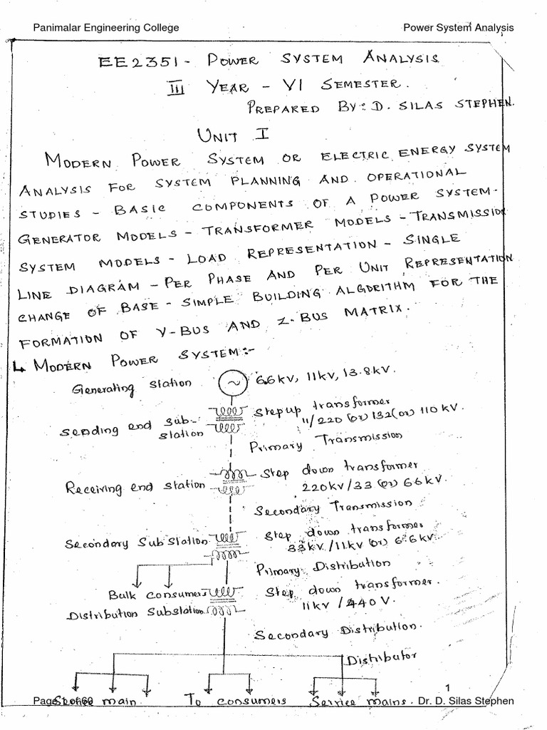Power System Analysis | PDF