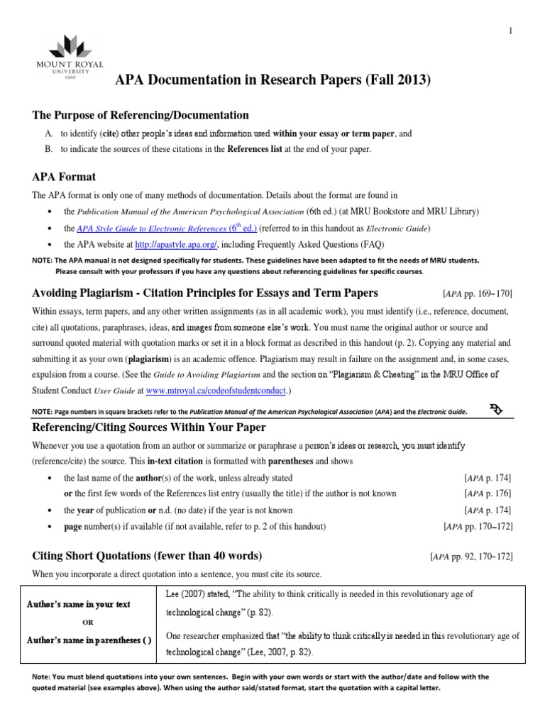 Formato de Citacion en APA PDF | PDF | Citation | Apa Style