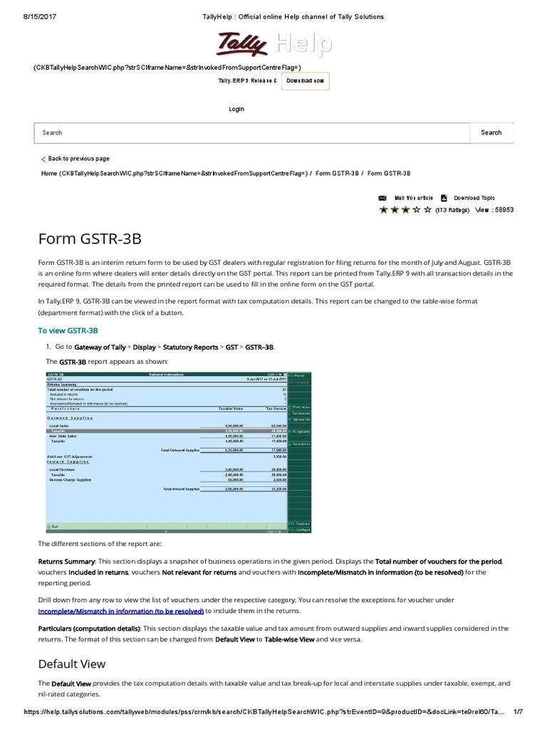 TallyHelp _ Official Online Help Channel of Tally Solutions | Financial ...