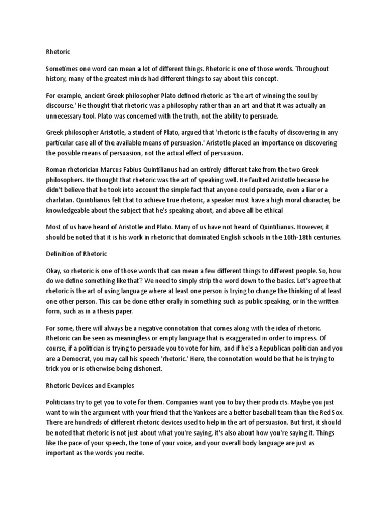 What Is Rhetoric | Download Free PDF | Rhetoric | Aristotle