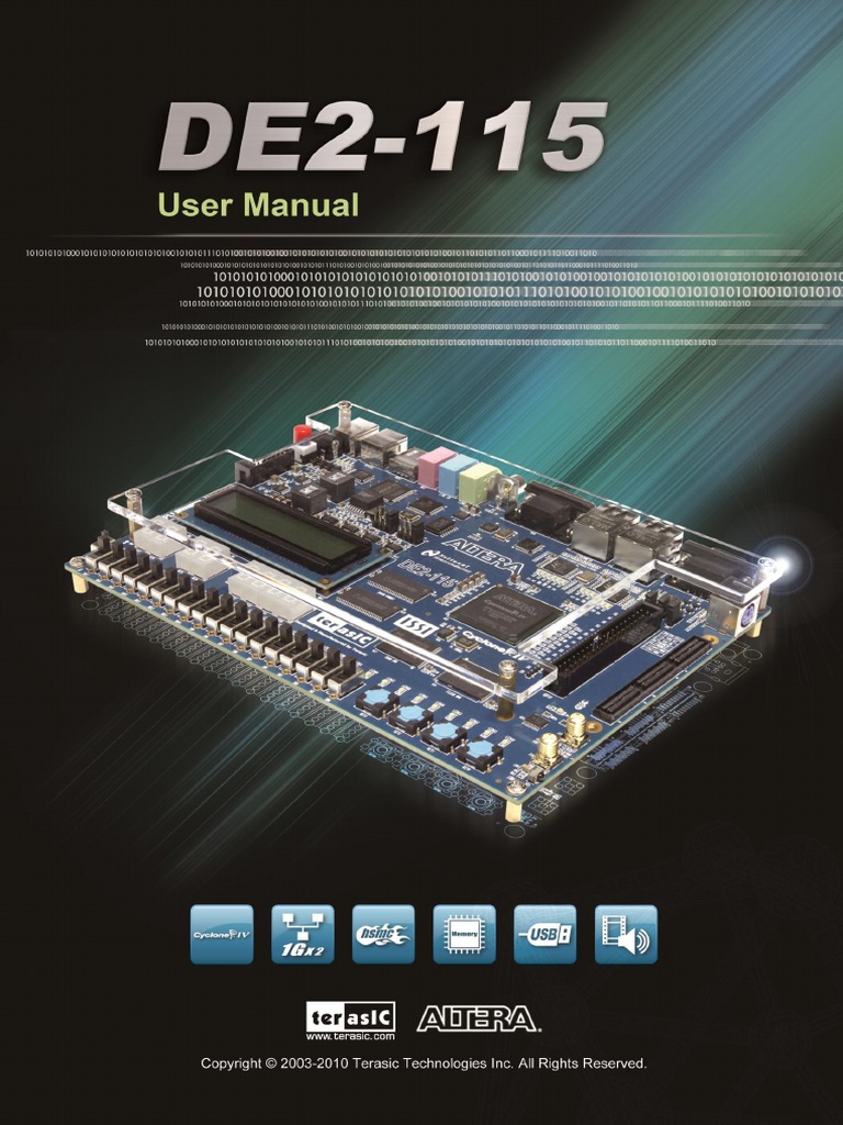 Altera DE2-115 - Manual | PDF | Usb | Graphical User Interfaces