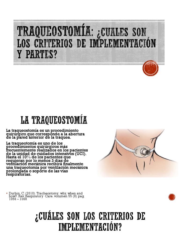Traqueostomía Partes | Tos | Medicina CLINICA