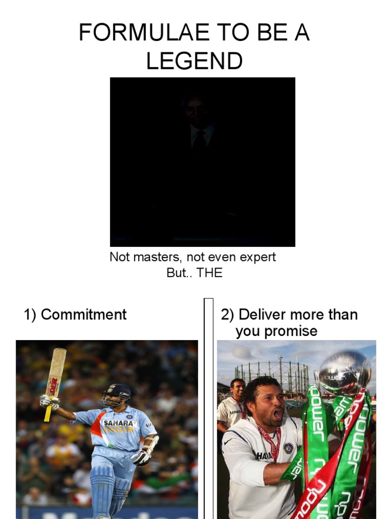 Formulae To Be A Legend | PDF