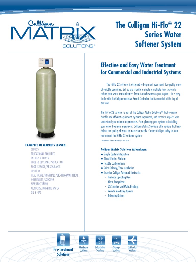 Hi Flo 22 Softener | Water Treatment | Water