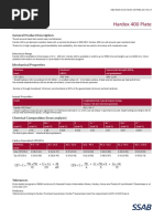 Hardox 400 Mechanical Properties Overview | PDF | Hardness | Wear