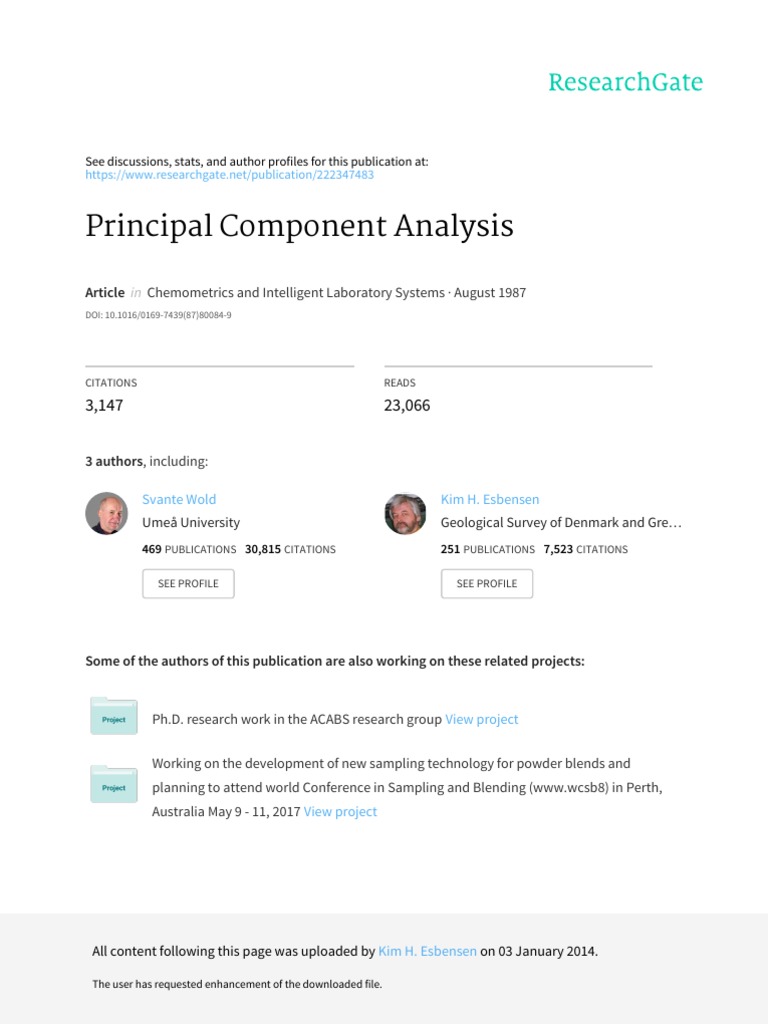 Principal Component Analysis | PDF | Principal Component Analysis ...