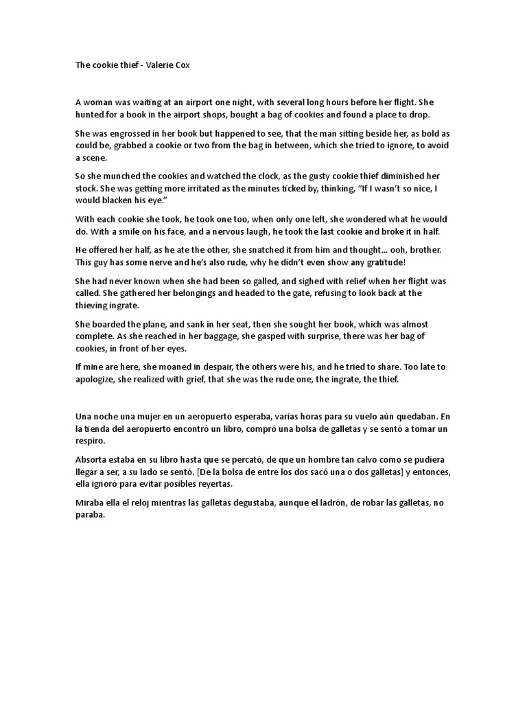 The Cookie Thief | PDF