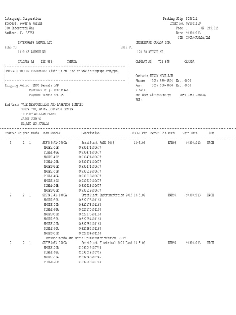 SOP Long Packing Slip Form | PDF | Services (Economics) | Service ...