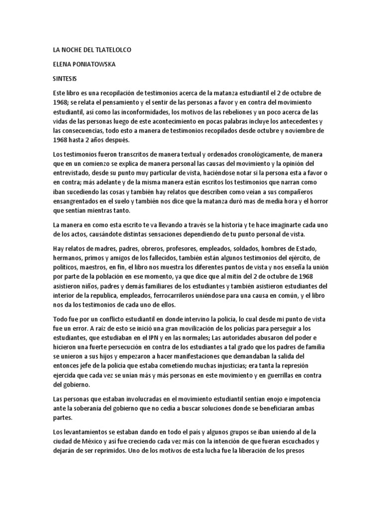 La Noche Del Tlatelolco | PDF | Gobierno