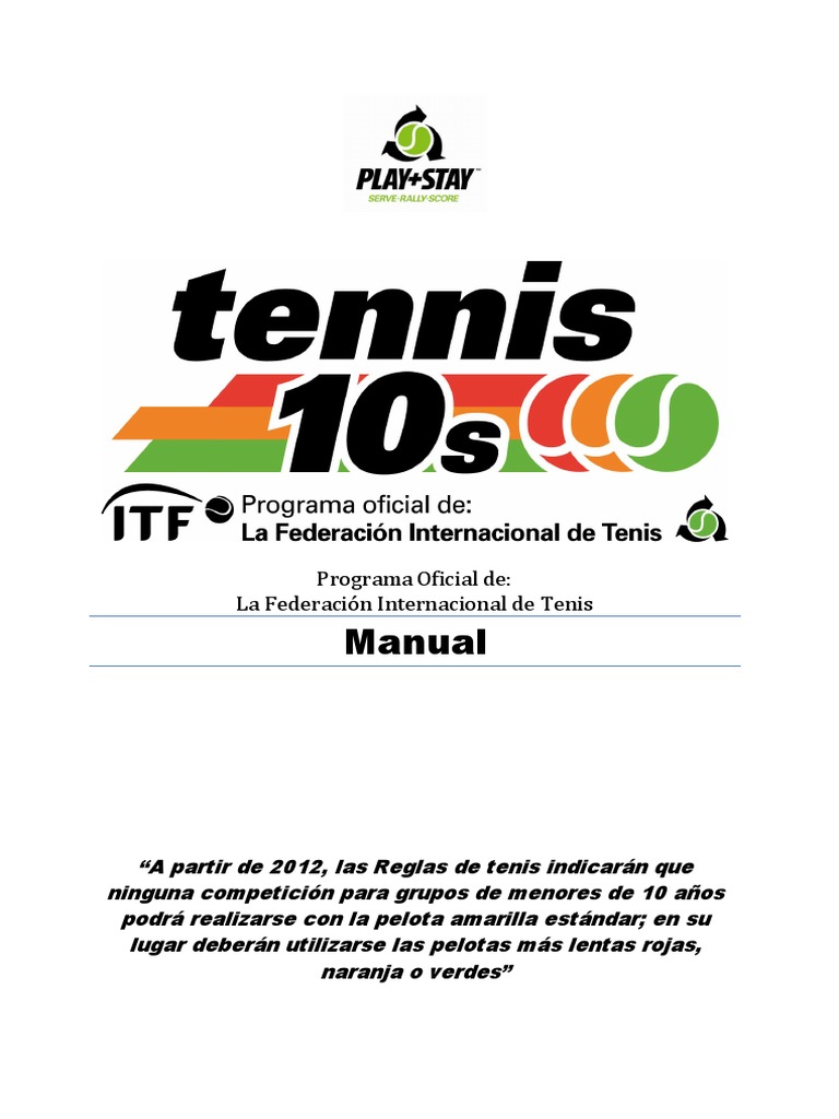Tenis PDF | PDF | Pelota | Ocio