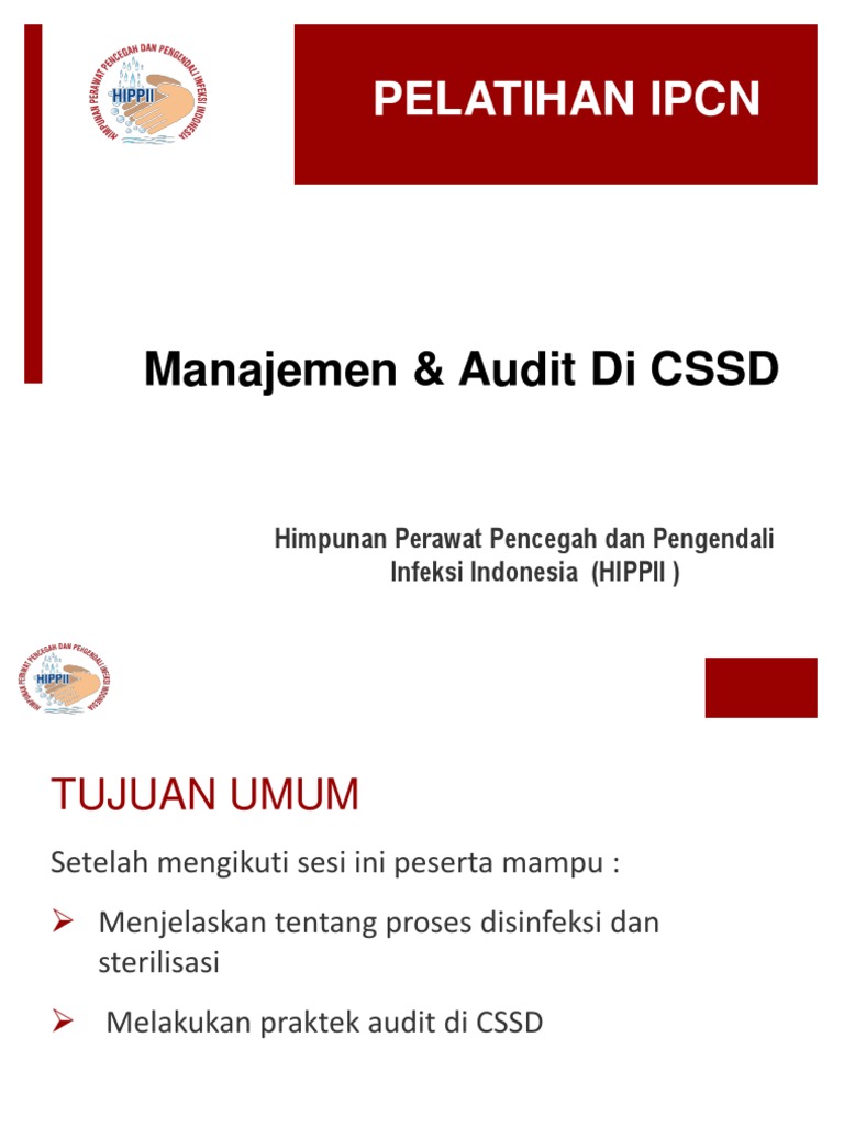 Manajemen & Audit Ppi Di CSSD | PDF