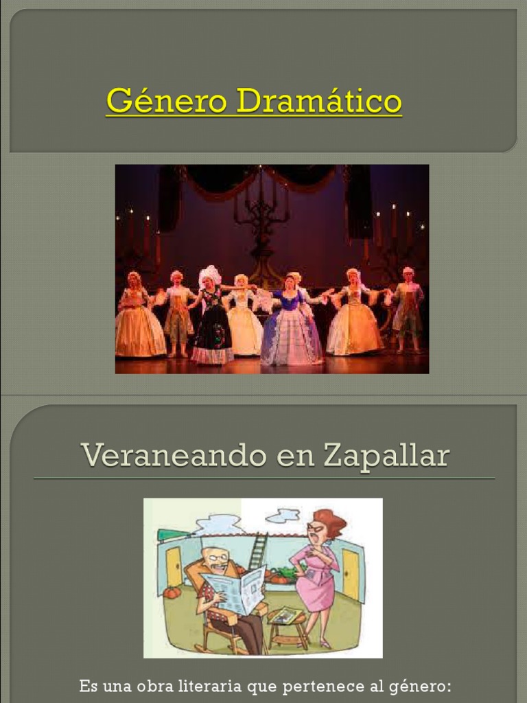 Género Dramático 5 Básico | PDF | Poesía | Clásicos
