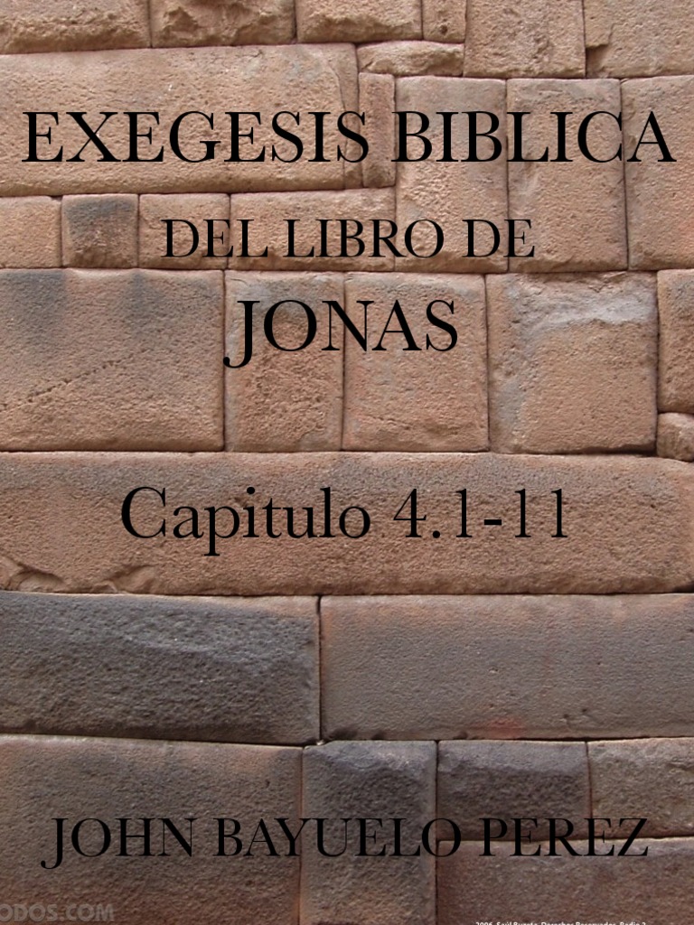 Exegesis del libro de Jonas.pdf | Jonás | Asiria | Prueba gratuita de 30 días | Scribd
