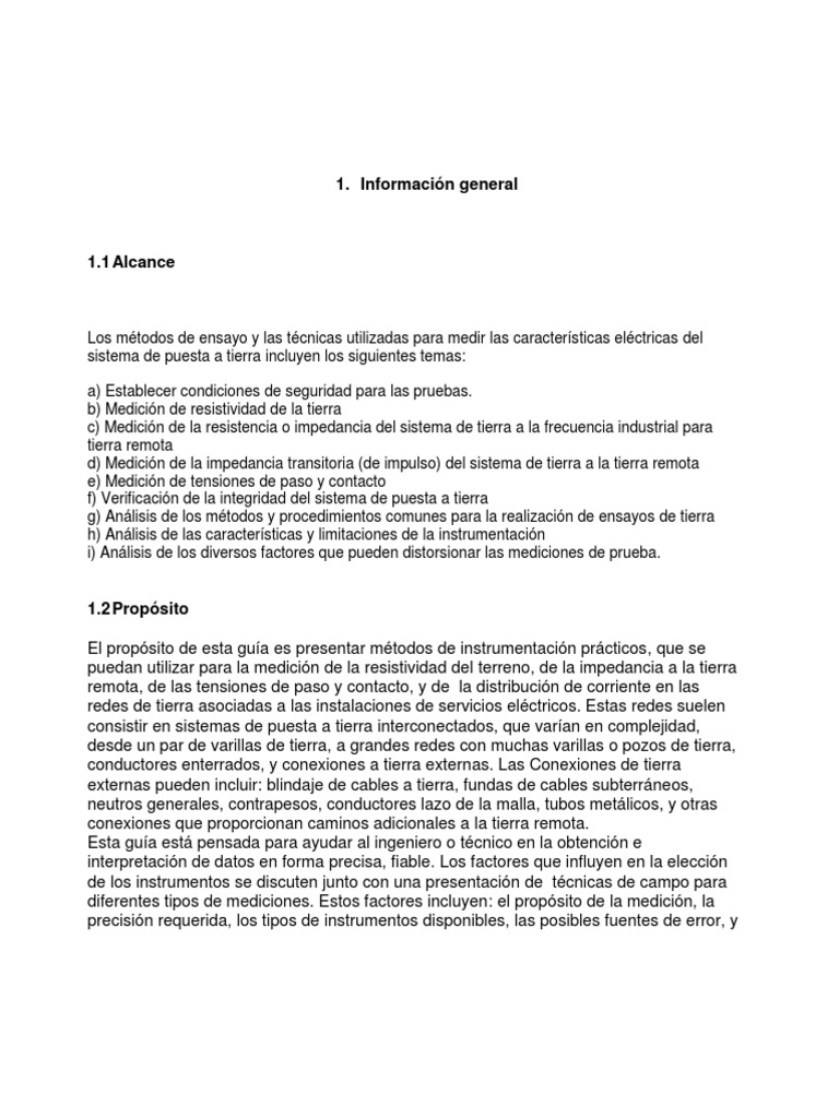 IEEE 81 Traducción. | PDF | Corriente eléctrica | Resistencia Eléctrica ...