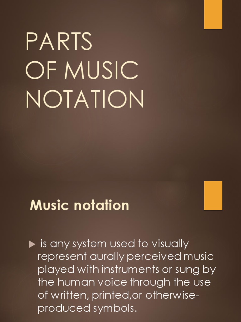 Parts of Music Notation | PDF | Musical Notation | Musical Compositions