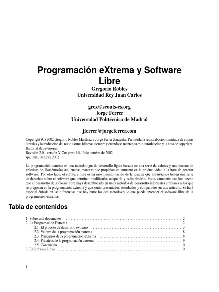 Programacion Extrema PDF | PDF