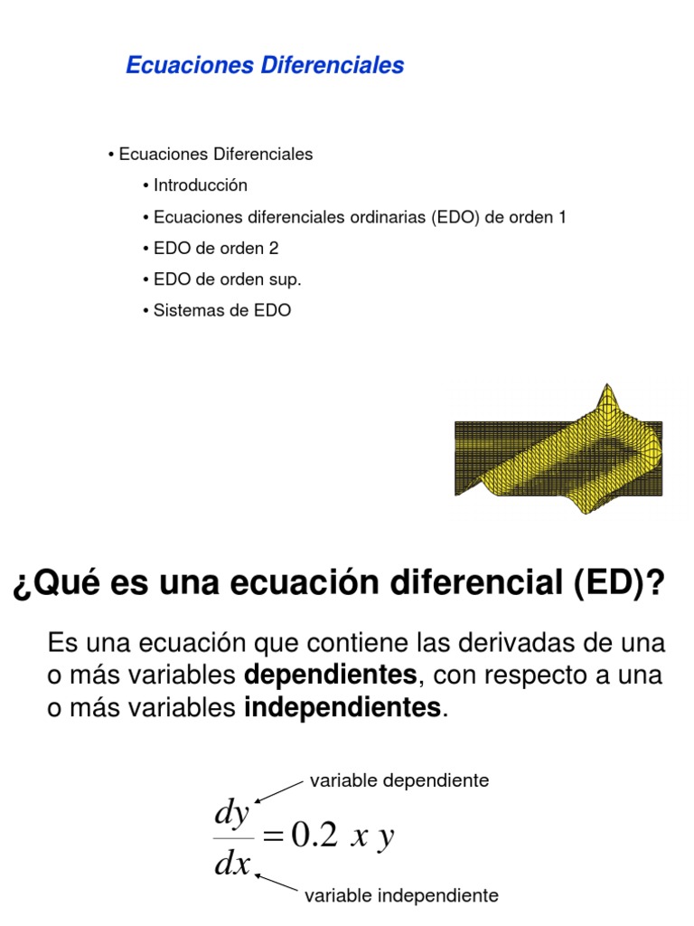 Ecuaciones Diferenciales | PDF | Ecuaciones | Derivado