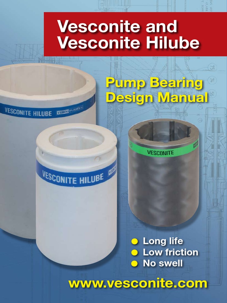 Vesconite Pump Design Manual 2 PDF | PDF | Bearing (Mechanical) | Wear