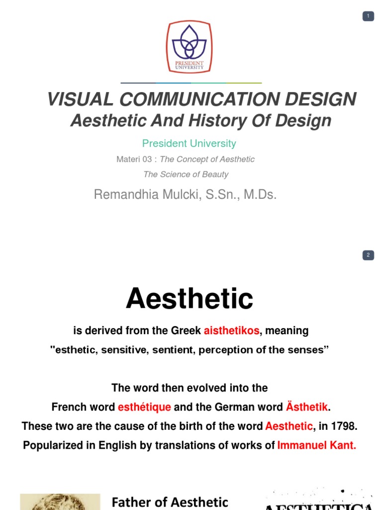 Materi 03 The Concept of Aesthetic | PDF