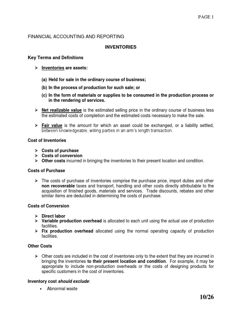 # 12 Inventory Notes | Download Free PDF | Cost Of Goods Sold | Inventory