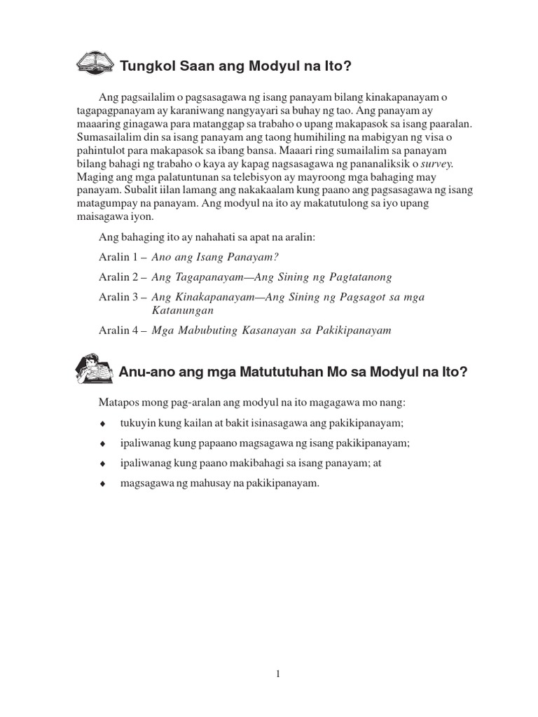 Ang Panayam PDF | PDF